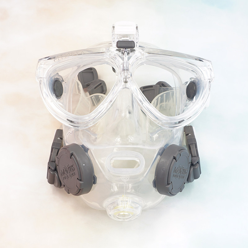 日本 GULL Mantis Fullface专业全面镜全面罩潜水面镜可配水下通_虎窝淘