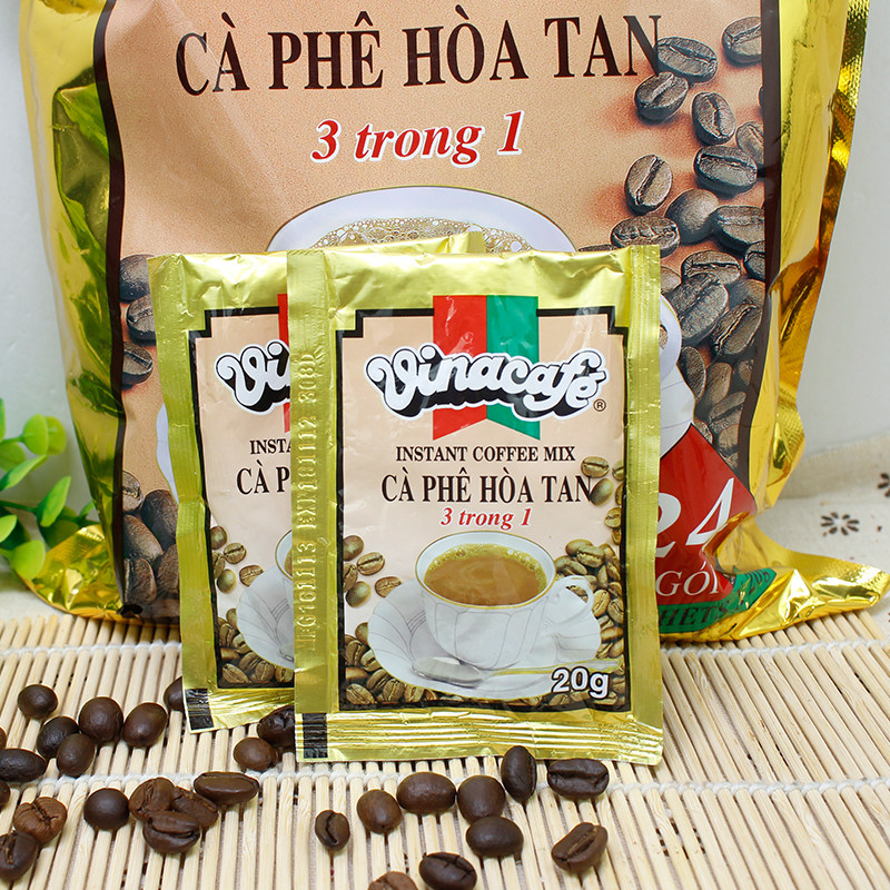 越南进口VINACAFE金装威拿速溶咖啡三合一24小包480g满2袋包邮_虎窝淘