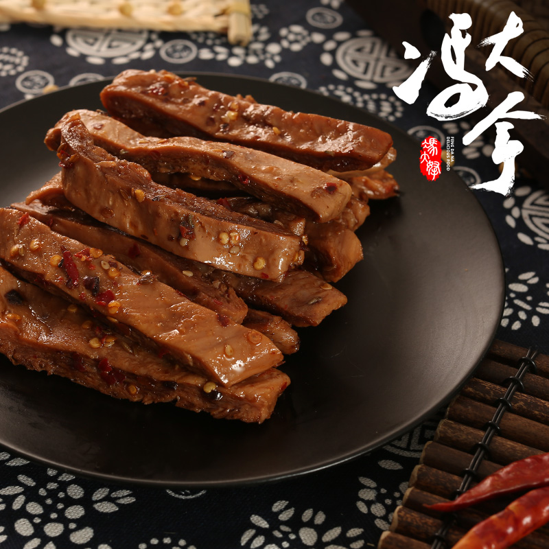 冯大拿东北特产锦州豆制品素食熏豆干香干素鸡素肉麻辣豆腐268g条_虎窝淘