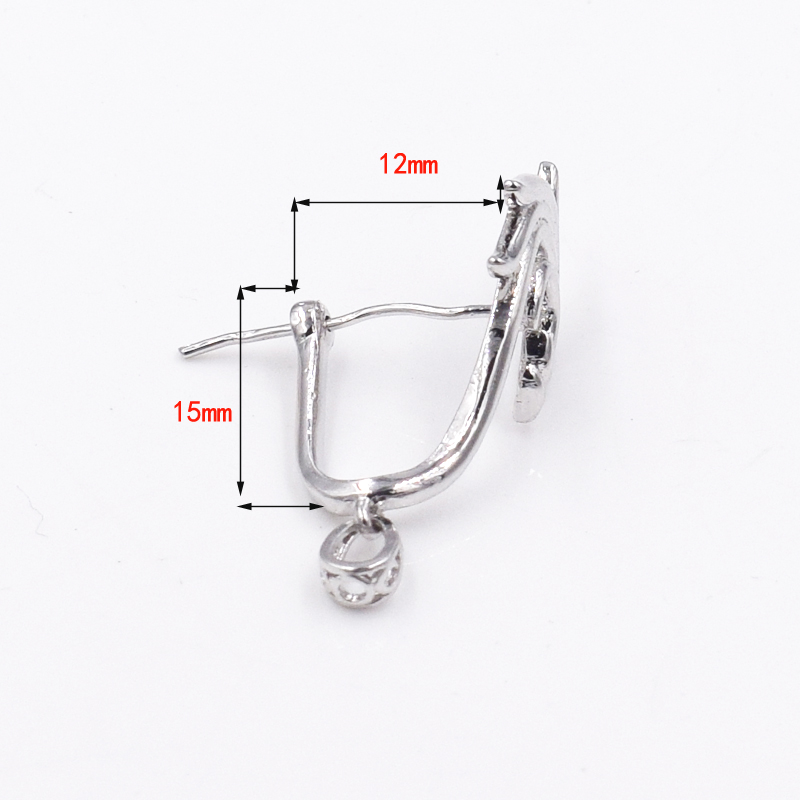 S925纯银平安玉坠凤凰款吊坠扣夹距DIY吊坠扣头 12mm吊坠夹扣银扣_虎窝淘