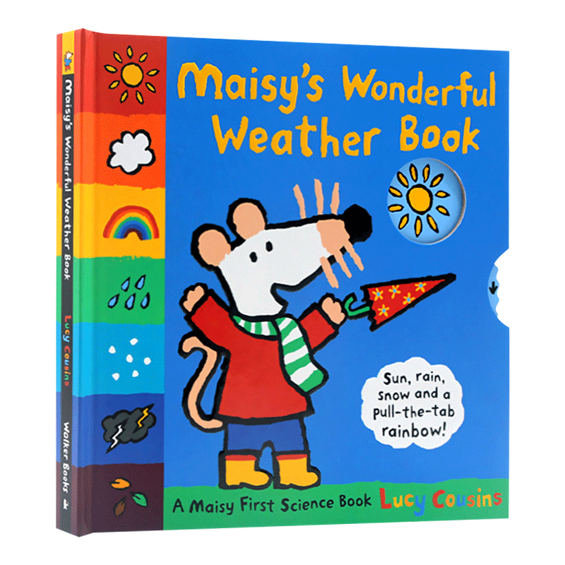 小鼠波波天气书 Maisy's Wonderful Weather Book英文原版天气认知儿童英语启蒙趣味图画书 Lucy Cousins ...