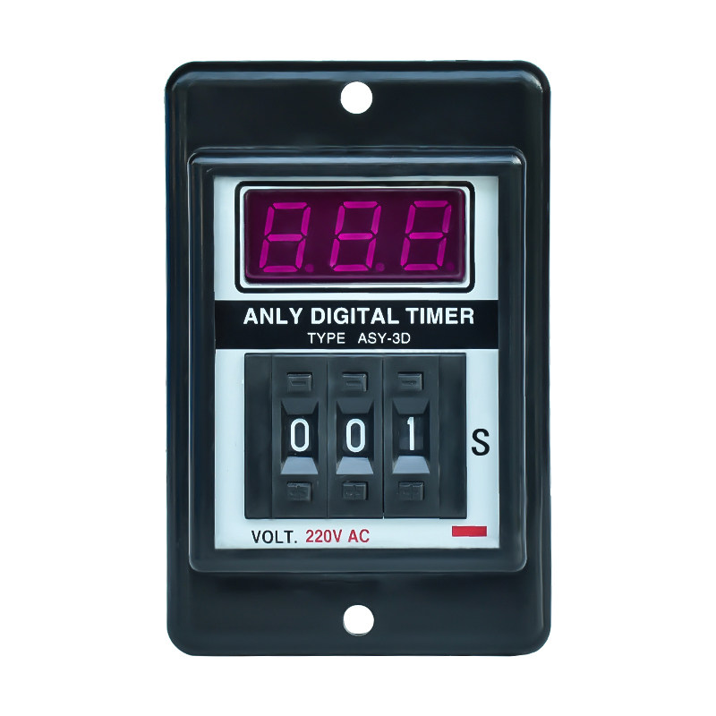 ASY-3D数显时间继电器999SM自动延时控制器-2D定时220V计时开关24_虎窝淘
