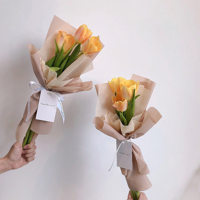 Removable milk tissue paper flower wrapping paper waterproof lined ...