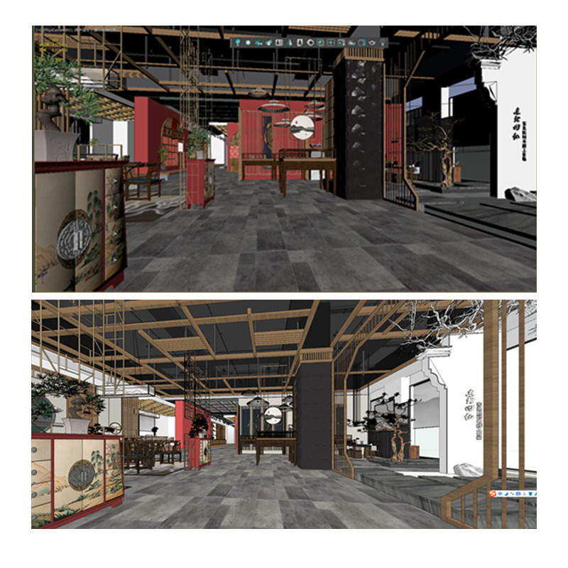 3DMAX转SU带贴图人工代转3D模型转SU草图大师格式3D互转保留贴图_虎窝淘