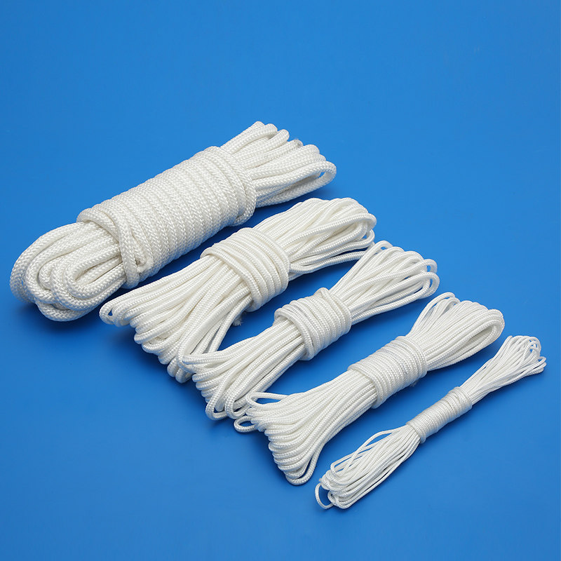 尼龙绳捆绑绳帐篷绳耐磨户外耐晒拉绳编织细粗绳旗杆绳晾衣绳涤纶_虎窝淘