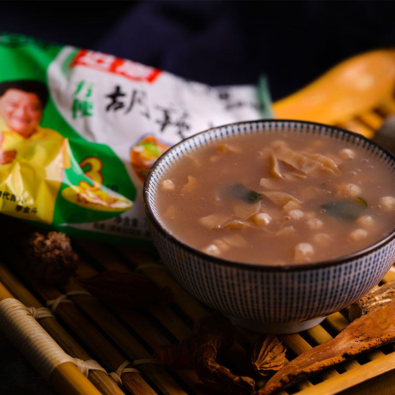 河南特产逍遥老杨家胡辣汤料方便早餐70g*20袋整箱速食汤料粉热卖_虎窝淘