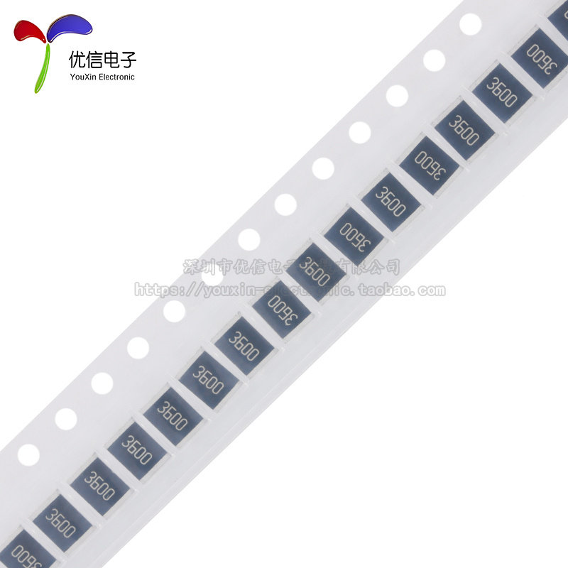 原装1812贴片电阻360R(3600)±1% 0.75W 181207F3600T4E（10只）_虎窝淘