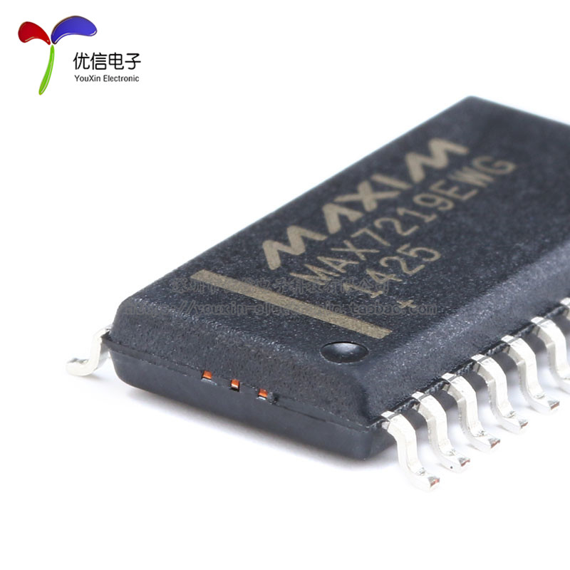 原装贴片 MAX7219EWG+T SOIC-24 LED驱动芯片 8-Digit SPI接口_虎窝淘