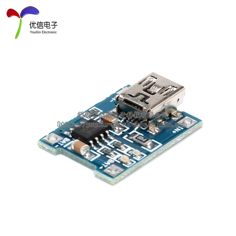 【优信电子】原装正品 1A锂电池充电 4056充电模块 MINI USB版_虎窝淘