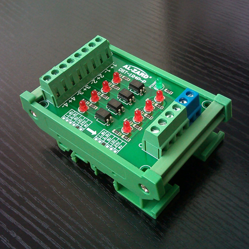 4四路AL-ZARD光耦隔离板PLC信号DTS-1R4P-P电平电压转换板线路板_虎窝淘