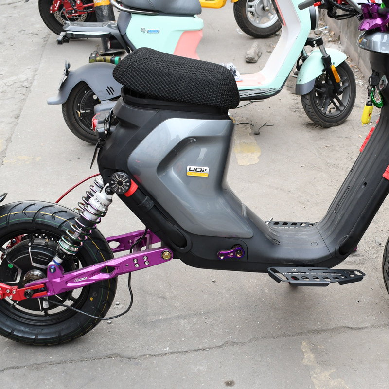 适用小牛电动MQi2/MQis/U+b UQi系列改装中轴堵塞脚蹬塞脚踏LED灯_虎窝淘