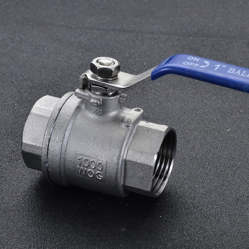 316/316L不锈钢球阀二片式内螺纹耐高压高温阀门DN15 20 254分6分_虎窝淘