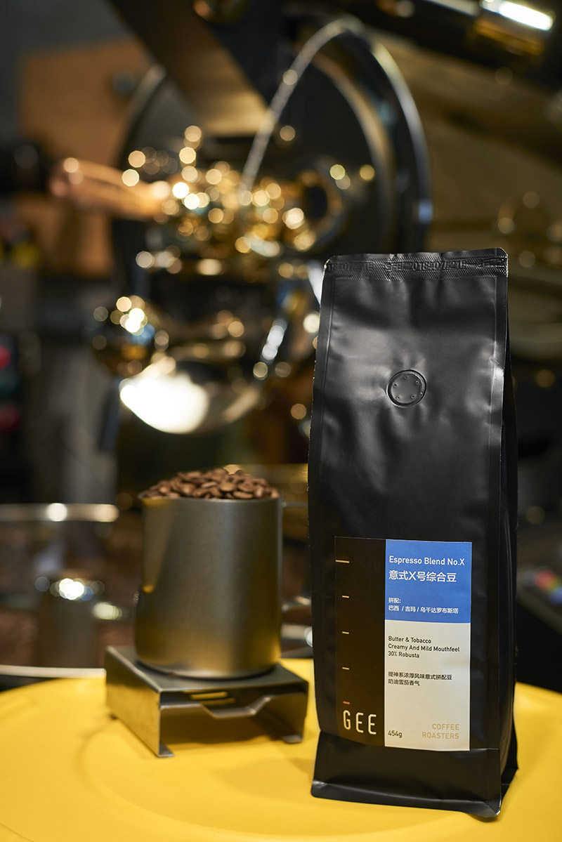 GeeCoffee-X号综合豆意式浓缩提神浓郁美式黑咖啡30%罗布斯塔454g_虎窝淘