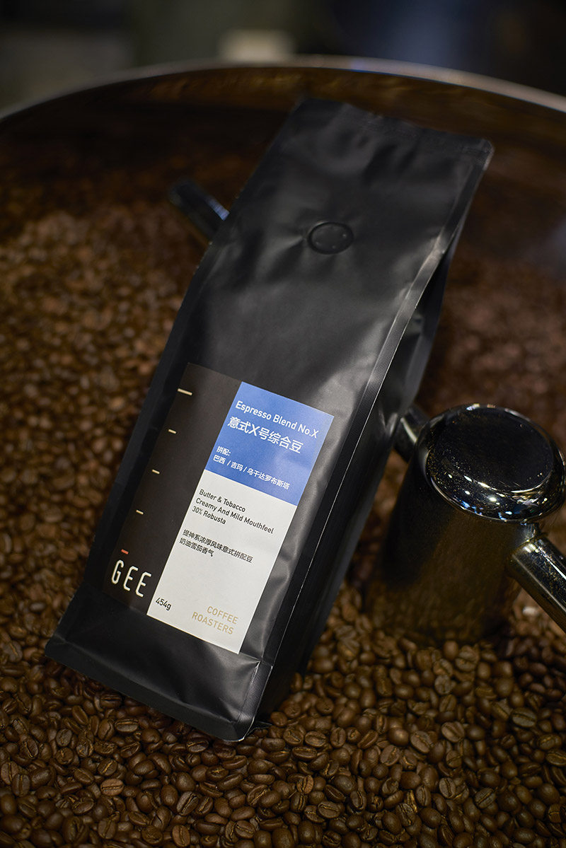 GeeCoffee-X号综合豆意式浓缩提神浓郁美式黑咖啡30%罗布斯塔454g_虎窝淘