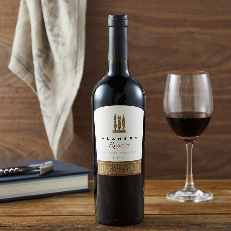 智利进口阿莱曼-佳美娜珍藏干红葡萄酒 750ml/瓶_虎窝淘