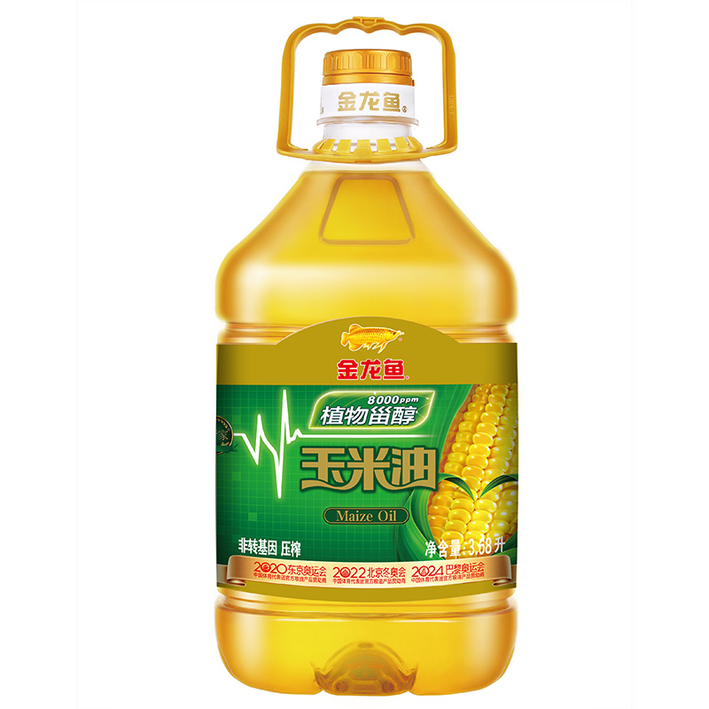 金龙鱼植物甾醇玉米油（新老包装随机发货） 3.68l/瓶食用油_虎窝淘