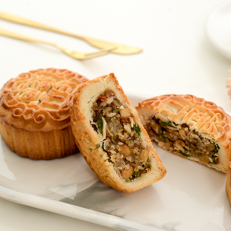 威高五仁月饼礼盒640g/盒_虎窝淘