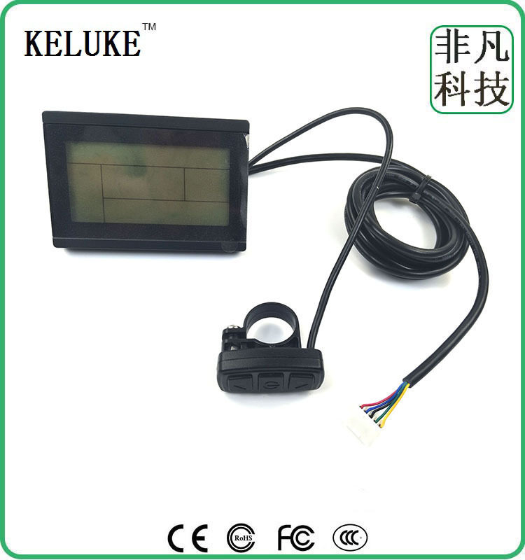自行车山地车改装前驱电动助力套件36V500W后货架锂电池KT-LCD3_虎窝淘