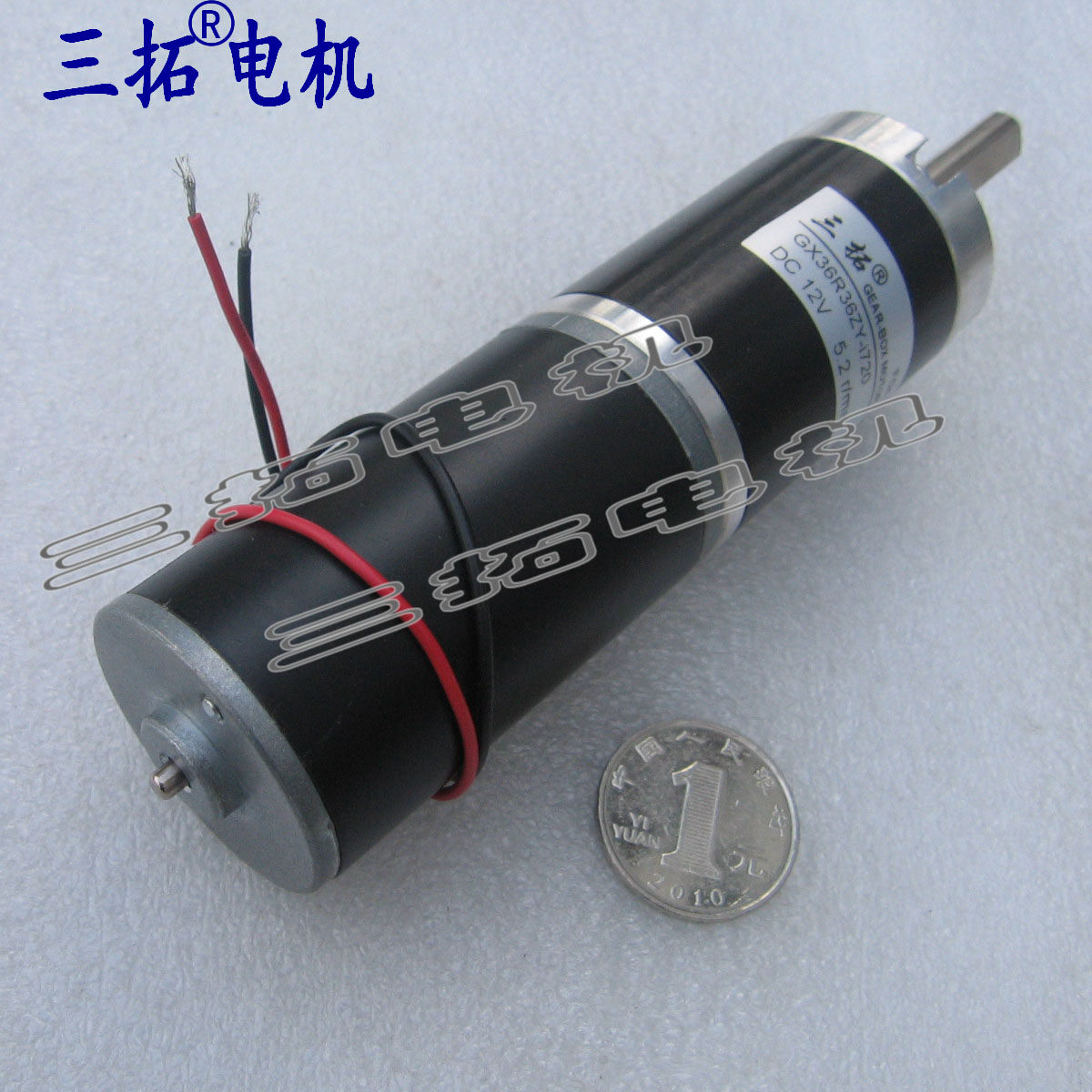 GX36高扭矩行星齿轮减速马达配耐用钢管直流低速电机永磁电动机_虎窝淘