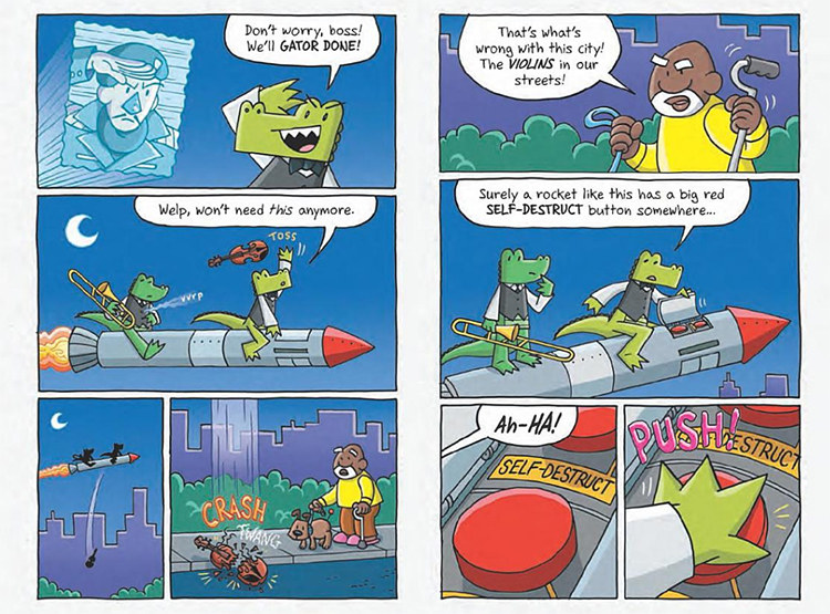 英文原版 Investi Gators 1-7鳄鱼侦查员合售全彩漫画书绘本爆笑漫画故事书中小学课外英文阅读图画书_虎窝淘