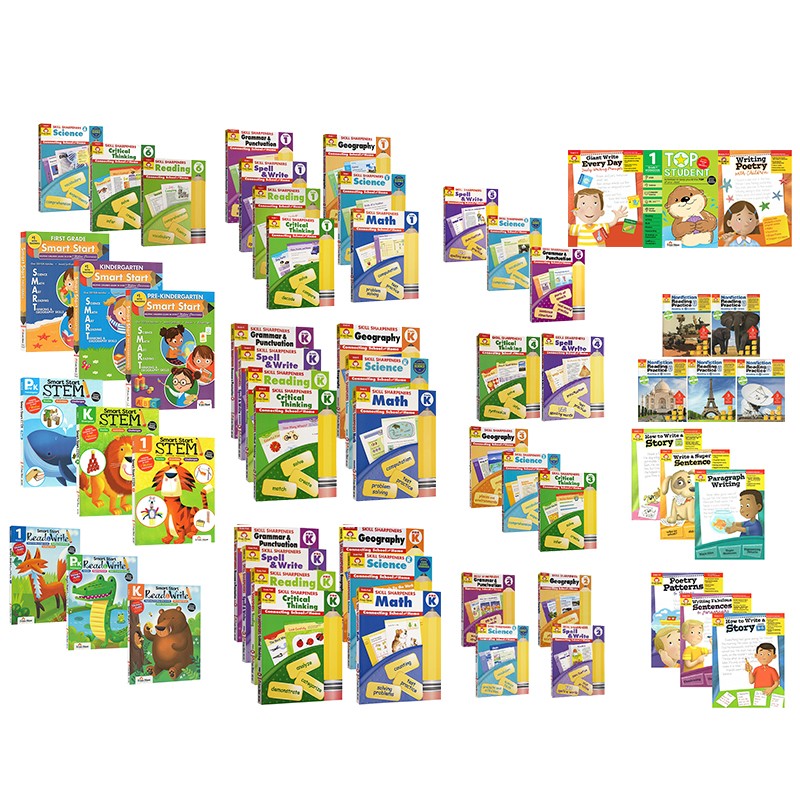 英文原版 Skill Sharpeners加州铅笔刀聪慧启蒙系列 Smart Start STEM Grade PK-1-2-3-4-5-6 ...
