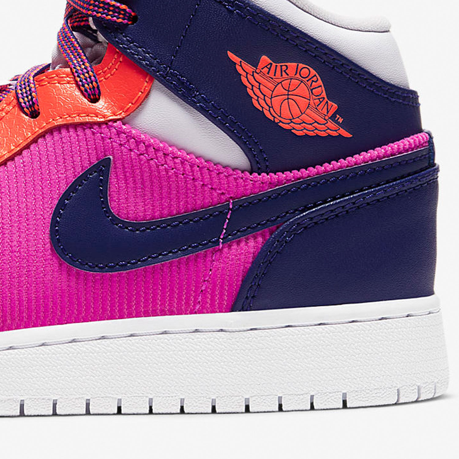 Nike/耐克正品Jordan 1 Mid AJ1女子GS大童篮球鞋555112-602_虎窝淘