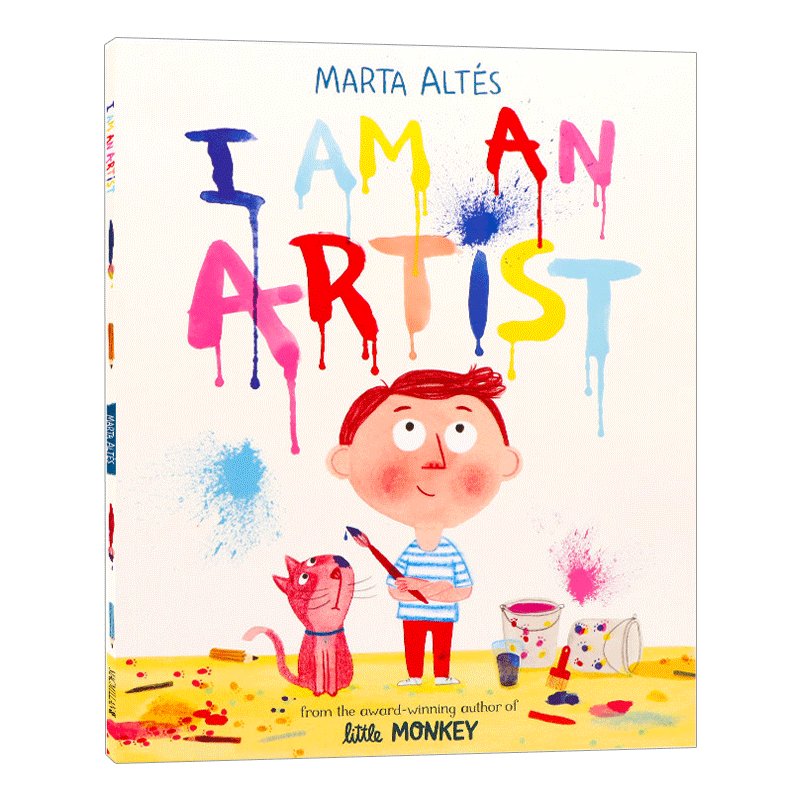 I Am An Artist小小艺术家新版 Marta Altés英文原版环境适应交友认知启蒙绘本心里成长情绪管理读物书籍_虎窝淘