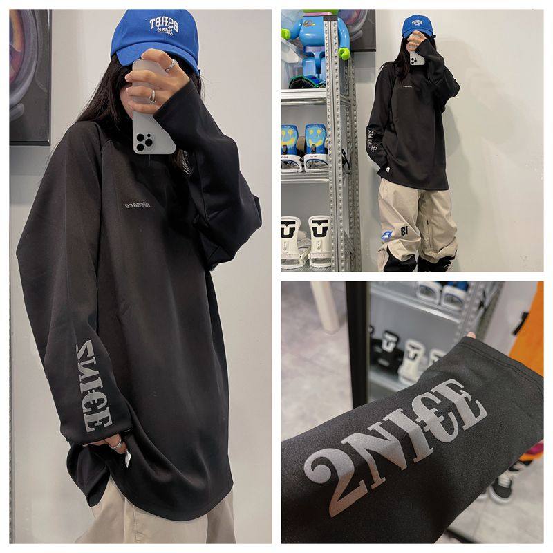 John snow&2NICE联名款男女滑雪服滑雪裤背带裤内搭卫衣打底衣_虎窝淘