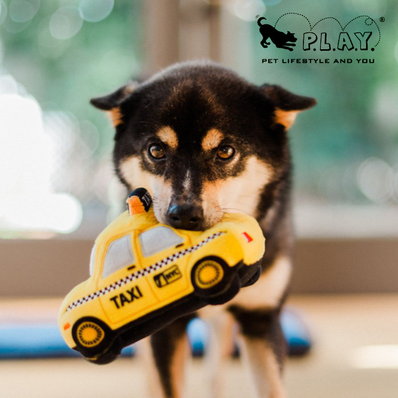 通勤系列 PLAY美国毛绒发声互动宠物狗玩具火车轮船巴士出租车_虎窝淘