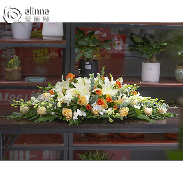 Conference table flower flowers business banquet flower signing to the ...