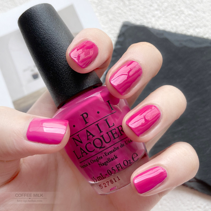 美国OPI指甲油H59 E44 B77玫红粉红系美甲仙无毒持久靓丽原装_虎窝淘