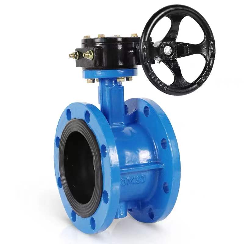 法兰蝶阀涡轮D341X-16Q手动电动气动球墨铸铁软密封蝶阀 DN50100_虎窝淘