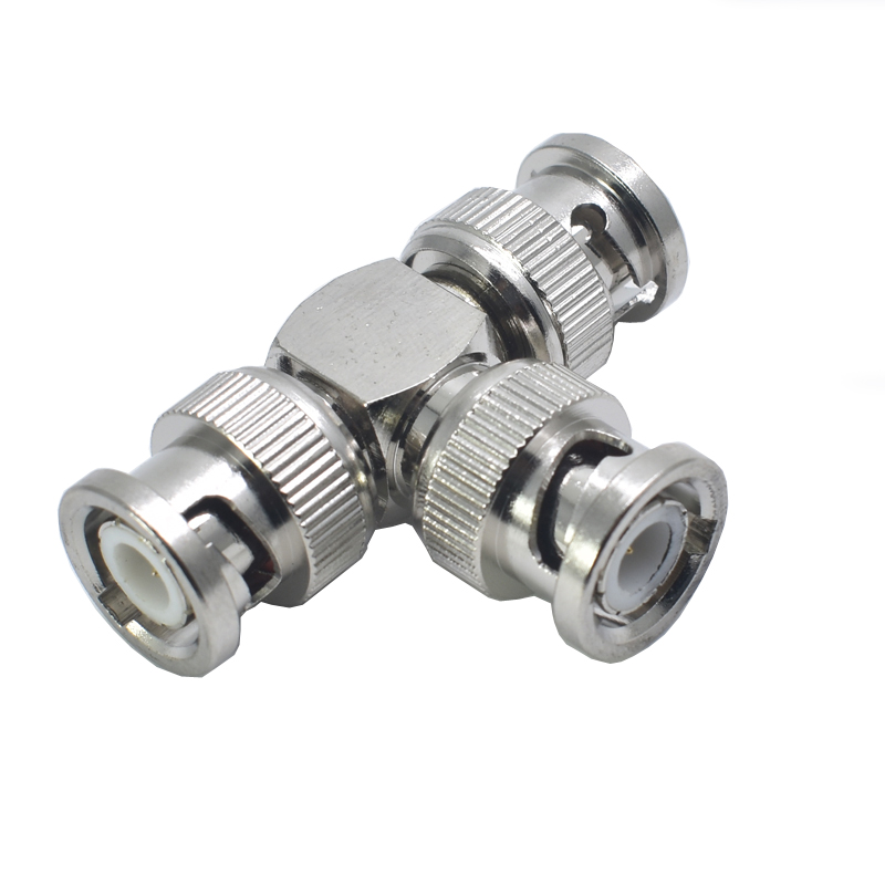 BNC三通公头 BNC-JJJ射频转换头bnc三公头BNC一分二公视频转接头_虎窝淘