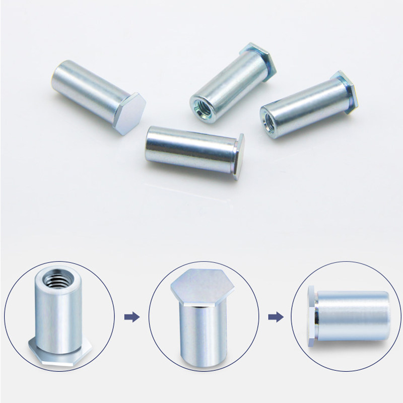 弘威BSO-M3*4-35底孔4.2盲孔压铆螺铆接螺柱碳钢铆螺母压板件_虎窝淘