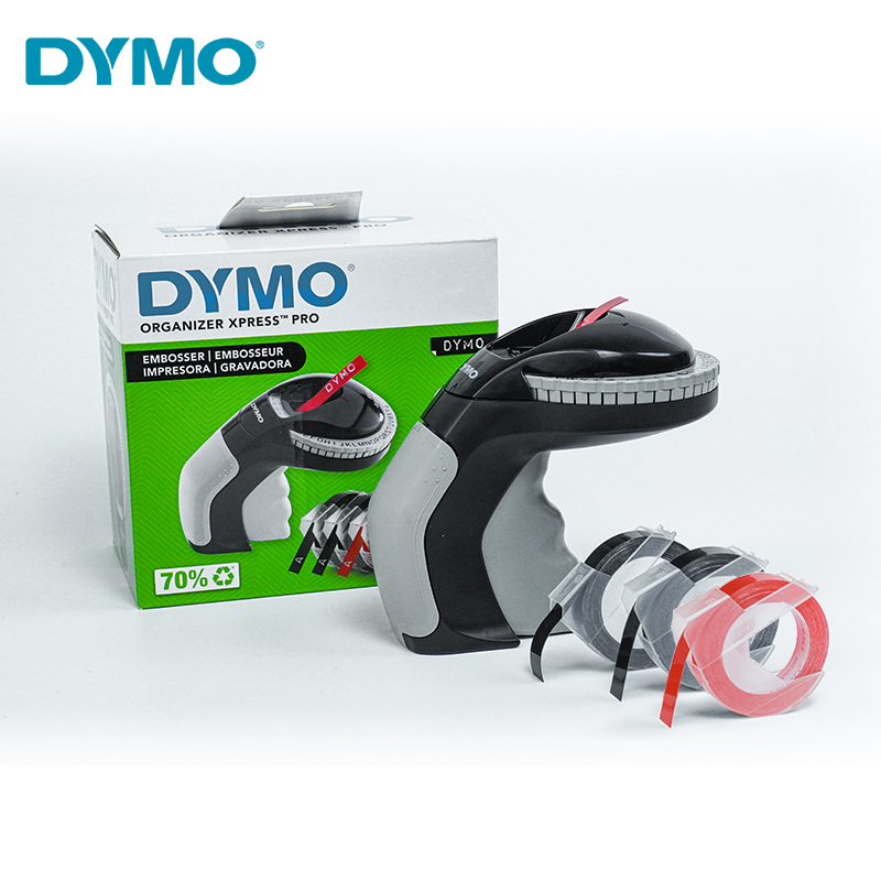 dymo达美2175191标签打印机12965升级款家用便签标价打码打价DIY手动打姆刻字机凹凸3D质感个性化标识Xpress_虎窝淘