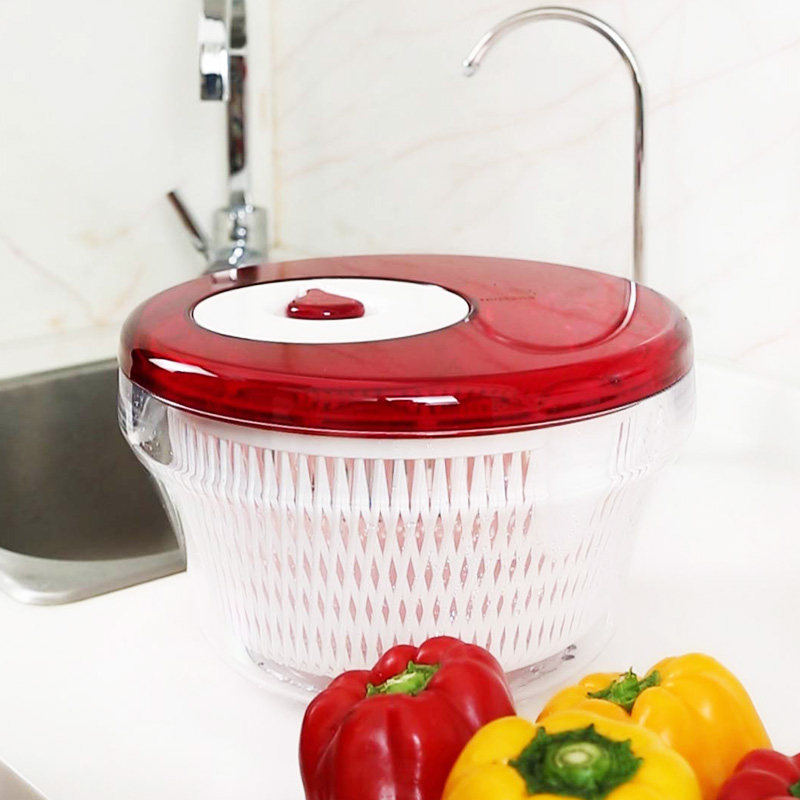 guzzini古兹尼意大利进口果蔬菜脱水器沙拉甩菜器厨房甩水沥水篮_虎窝淘