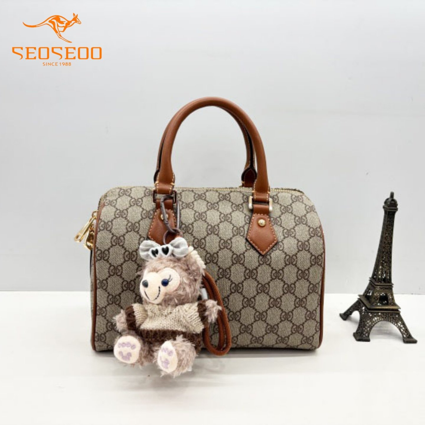 SEOSEOO九州袋鼠女包正品2025新款时尚大容量枕头包手提斜挎78688_虎窝淘