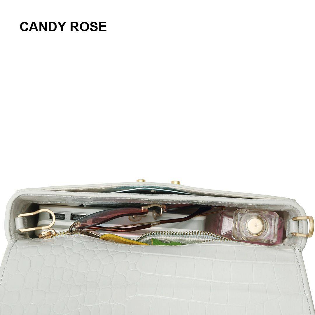 CandyRose正品丝巾CR小包包女百搭仙气压花链条斜挎小方包ins礼盒_虎窝淘