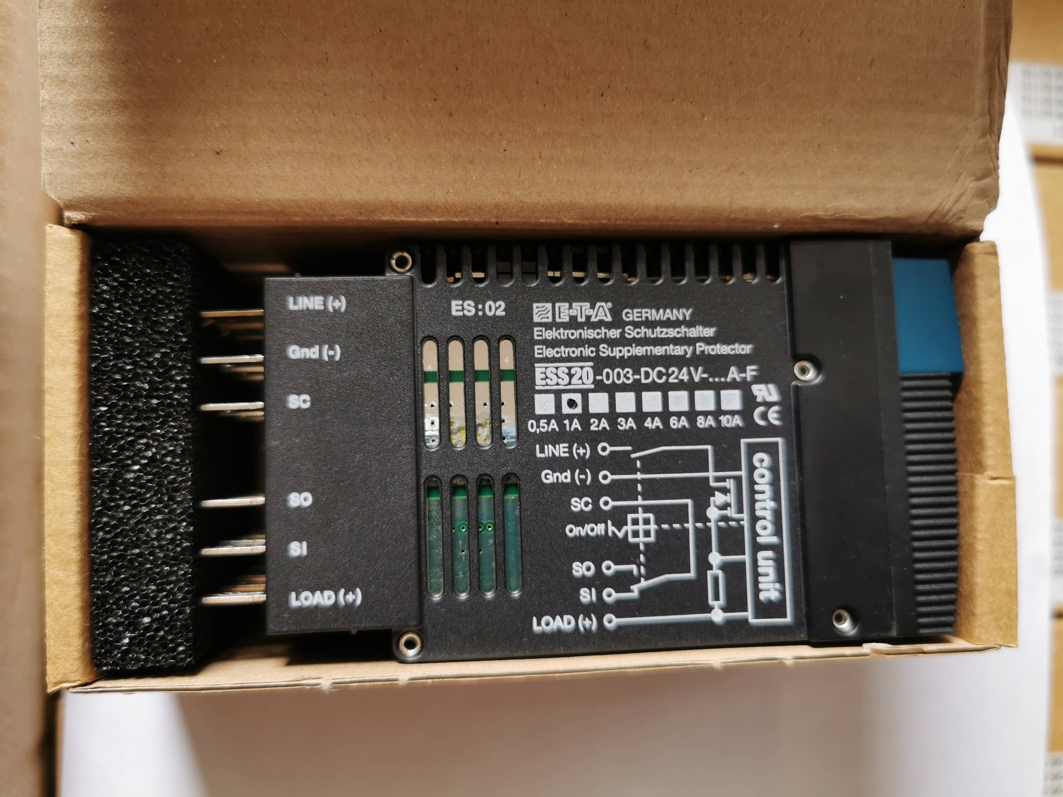 ETA ESS20-003-DC24V-4A-T继电器ETA断路器电源开关模块化6A_虎窝淘