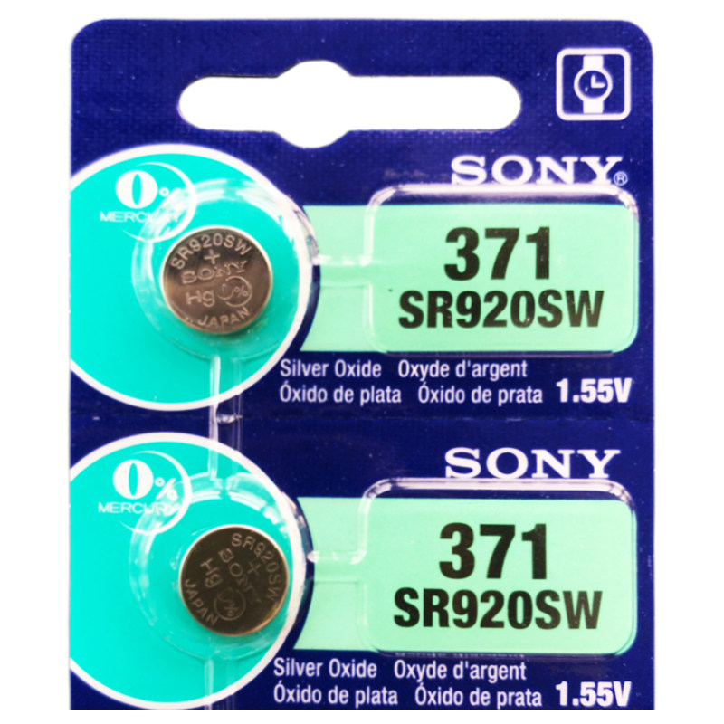 SONY索尼SR920SW手表电池 371石英表纽扣电 AG6原装LR920 2粒包邮_虎窝淘