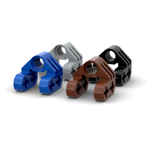 LEGO乐高 92907 2x2轴栓连接 4610371黑 4630114浅灰 6121356棕色_虎窝淘