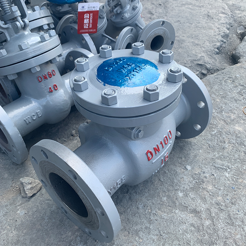 H44H-16C铸钢法兰旋启式止回阀dn25 50 65 80 100 125 150 200_虎窝淘