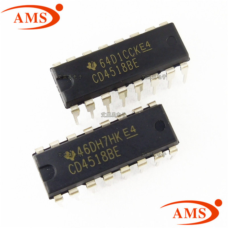 CD4518BE CD4518B直插DIP-16十进制计数器逻辑IC全新现货_虎窝淘