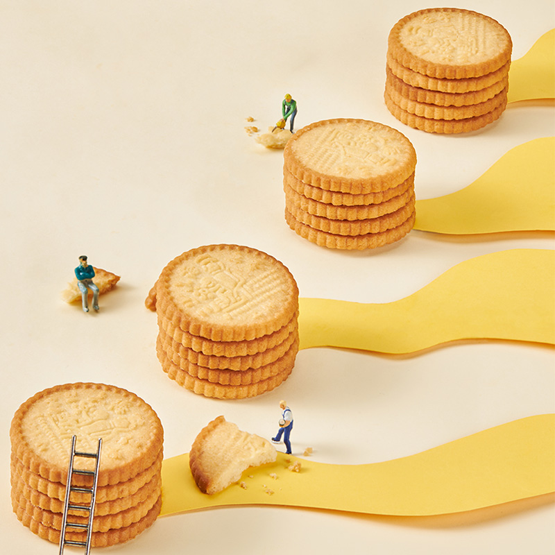 上海三牛烤蛋饼干200gX3盒咸蛋黄味名侦探蛋蛋饼干休闲办公室零食_虎窝淘