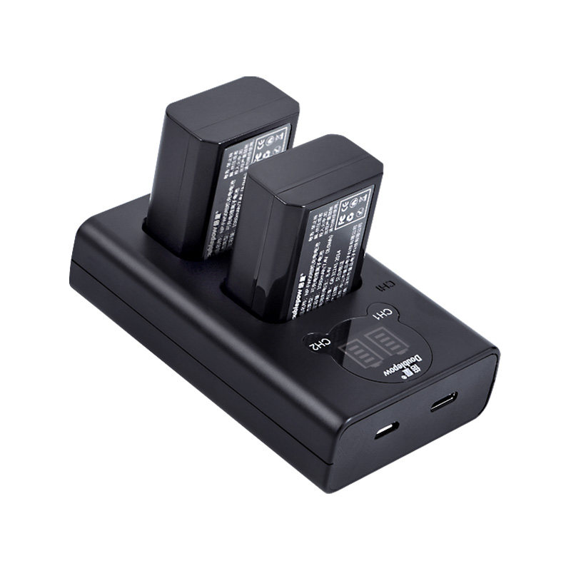 倍量a6000电np-fw50电池a7m2相机A7r26300 A5100 A6500 USB充电器_虎窝淘