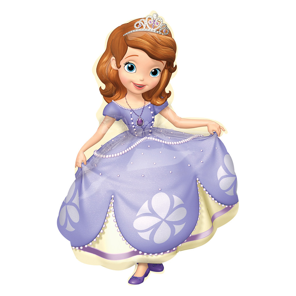 美国进口A牌Anagram索菲亚铝膜气球芭蕾舞迪士尼Sofia First Pose_虎窝淘
