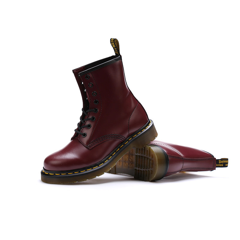 DR．MARTENS/马丁博士女靴高帮马丁靴工装鞋真皮 1460W 11821600_虎窝淘