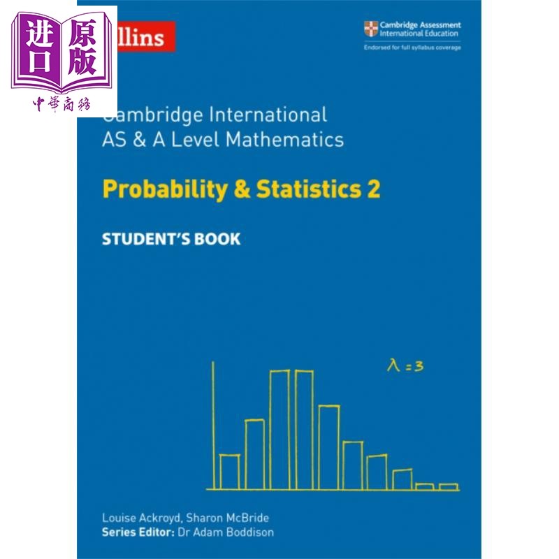 Collins AS& A Level Mathematics：Statistics 2 Student’s Book英文原版柯林斯剑桥数学 ...