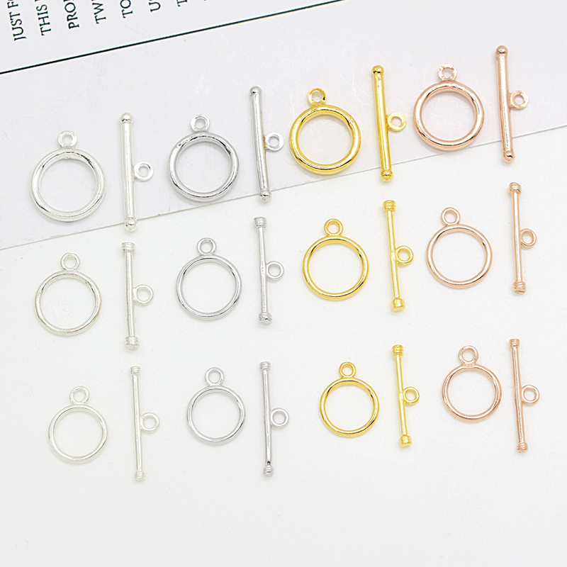 S925纯银手工DIY项链手链连接扣配件珍珠扣毛衣链搭扣光面OT扣子_虎窝淘