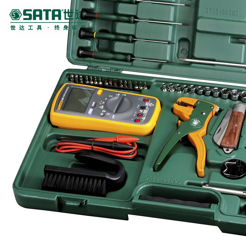 含税 SATA世达工具53件电讯工具组套09535_虎窝淘